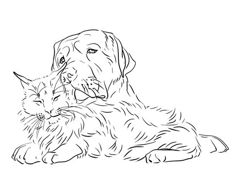 Coloriage Chien Et Chat Gratuit Télécharger Et Imprimer Gratuit Sur