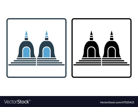 Hindu Temple Icon Related To Religion Royalty Free Vector