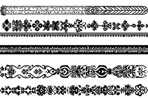 Black Vector Borders Decorative Premium Ai Generated Vector