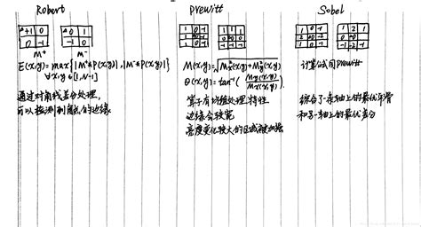 一阶边缘检测算子总结 Csdn博客