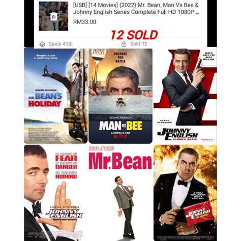 USB ภาพยนตร 14 เรอง 2022 Mr แผน DVD ภาพยนตร Bean Man Vs Bee