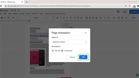 How To Display A Page In Landscape Mode In Google Docs Laptop Mag