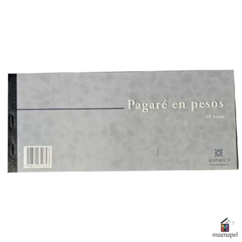 Talonario Pagare En Pesos Igneo 40 Hojas Magnapel