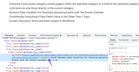 Opening Rss Blocks Links In New Tabs Brickslabs