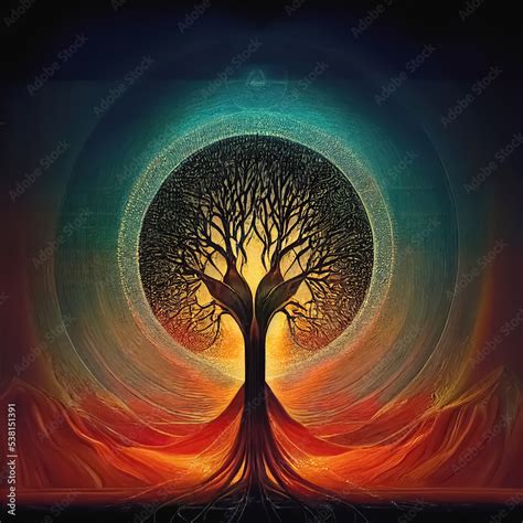 Beautiful Tree Of Life Mythological Sacred Tree Spiritual Healing