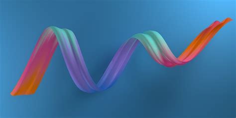 3d 추상적인 나선 선입니다 유행 다채로운 페인트 얼룩입니다 고립 된 파란색 배경에 모션에 파입니다 핑크 블루 퍼플 색상입니다 벽지 광고 배너 포스터 디자인 3차원 형태에