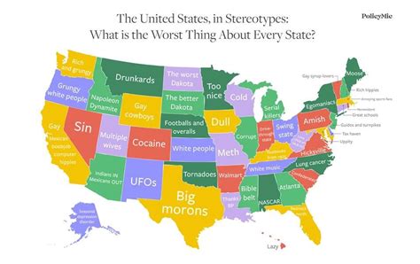 American Stereotypes Map