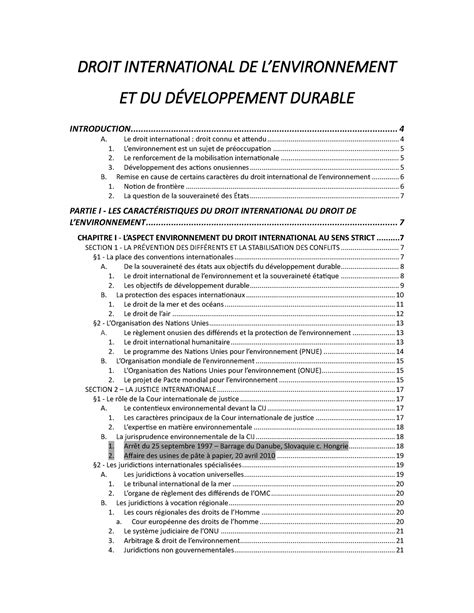 Droit Intl De Lenvironnement And Du Dd Droit International De L