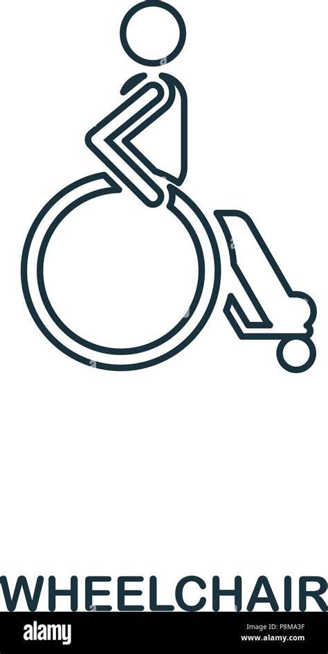 Wheelchair Outline Stock Vector Images Alamy