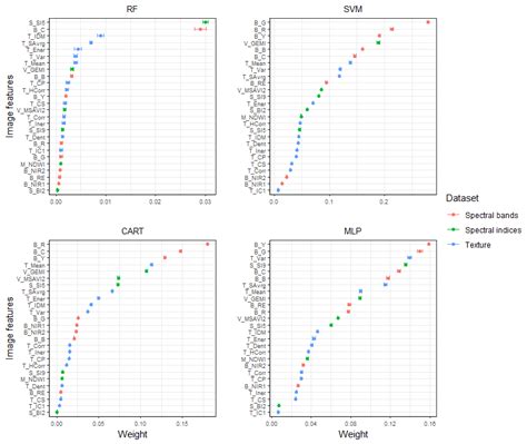 image feature weights derived from permutation feature importance