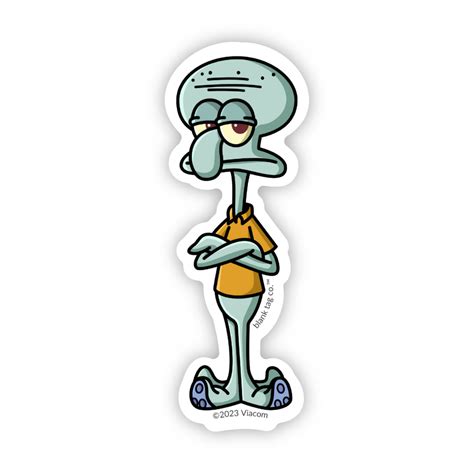 The Squidward Tentacles Vinyl Sticker Decal Sticker Planet