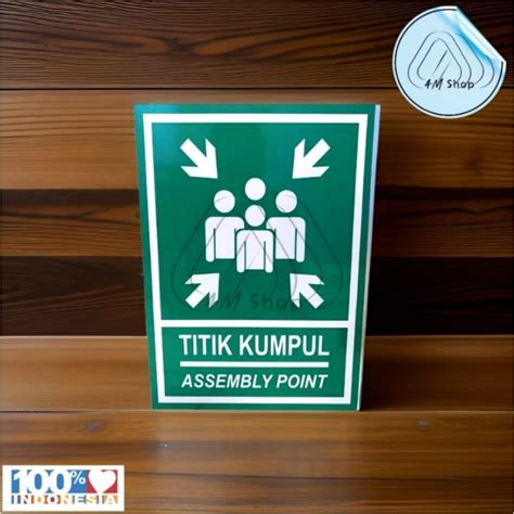Jual Rambu Rambu Sign Alumunium Assembly Point Shopee Indonesia
