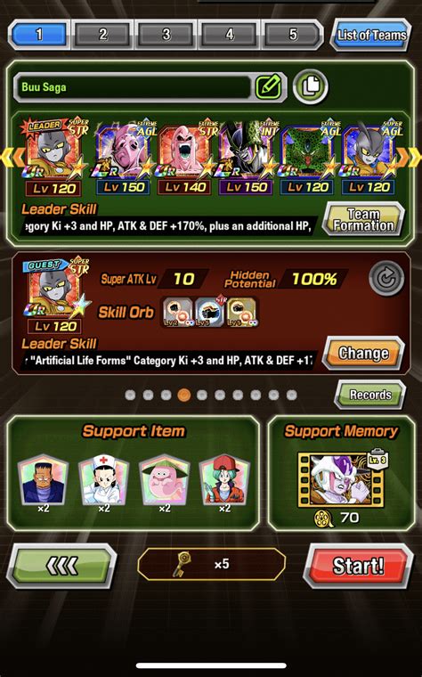 This Team Is For The People Who Have Lr Super Buu And Need Teams R