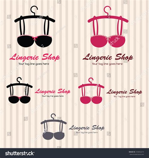 Lingerie Shop Logo Vector Set Bra Stock Vector Royalty Free Shutterstock