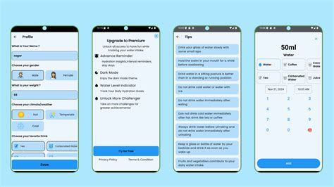 drinking water reminder hydration and water tracker flutter android