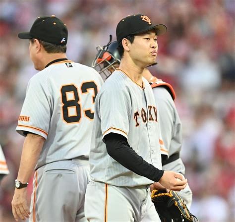 巨人・山崎伊が三回途中4失点ko ぶぜんとした表情で降板野球デイリースポーツ Online