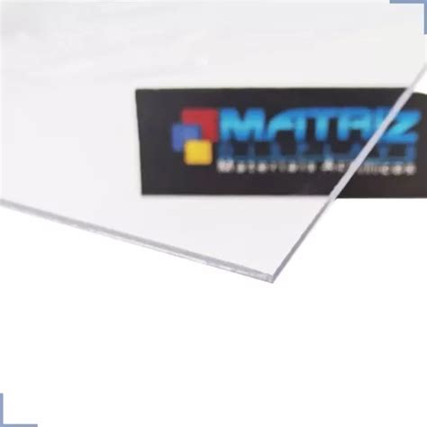 Placa Ps Poliestireno Cristal Transparente 2mm 80x40cm MercadoLivre