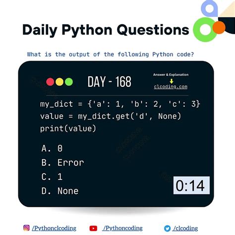 python coding challenge day 168 what is the output of the following