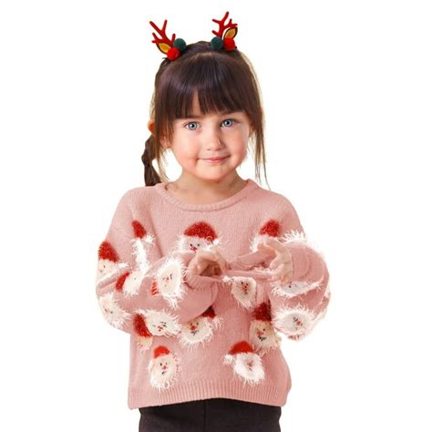 Ugly Christmas Girl Christmas Sweater Funny Santa Xmas Holiday Party