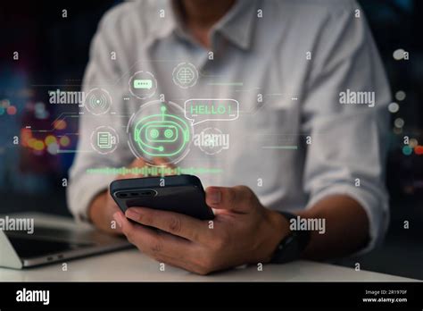 chatgpt chat with ai or artificial intelligence digital chatbot robot