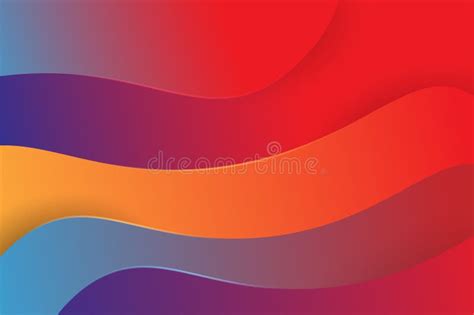Colorful Wavy Gradient Shape Abstract Background Stock Illustration Illustration Of Shape