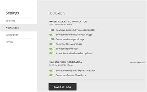 Notifications Settings WE RE HERE TO HELP