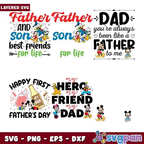 Disney Father Son Svg Bundle Svgpan