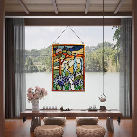 Rectangle Stained Glass Window Hanging At Andrew Gillan Blog