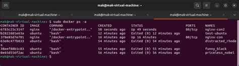 Comment lister arrêter démarrer un conteneur Docker malekal