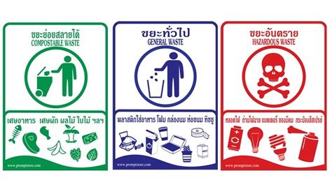 ถังขยะสแตนเลสแยกประเภทขยะ3ช่อง ติดกันติดสติกเกอร์แยกขยะ