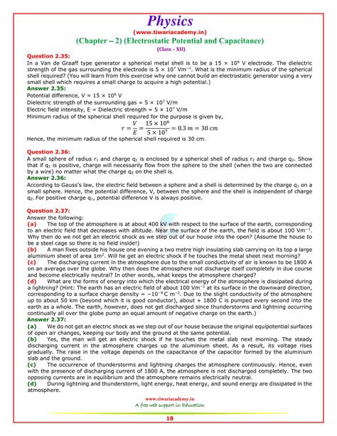 Ncert Solutions For Class 12 Physics Chapter 2
