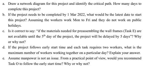 Solved Consider The Following Table Of Precedence