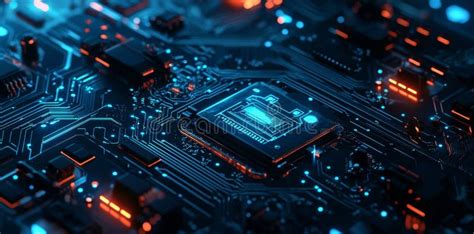 Illustration Of Grid Line Circuits For Advertising Game Development