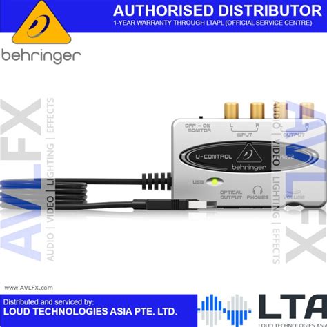 Behringer Uca202 Ultra Low Latency 2 In 2 Out Usb Audio Interface With Digital Output Music