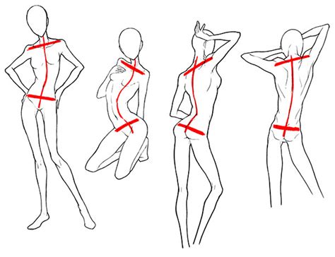 棒立ちキャラ絵を卒業 躍動感を生むポーズ コントラポストとは いちあっぷ Hand Drawing Reference