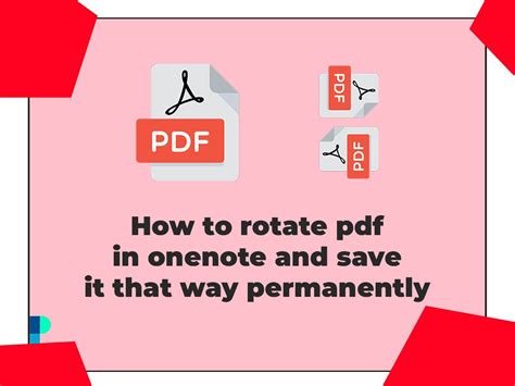 How To Rotate Pdf In Onenote And Save It That Way Permanently