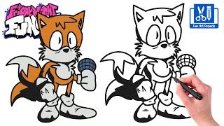 How To Draw Faker Tails Friday Night Funkin FNF Game Doovi