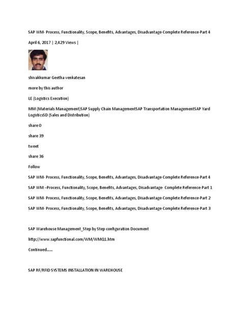 Sap Wms With Rfid Pdf Radio Frequency Identification Computer Terminal