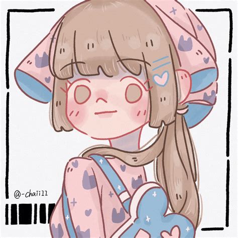 插画｜头像｜可可爱爱的女孩 画师chaii11 堆糖，美图壁纸兴趣社区