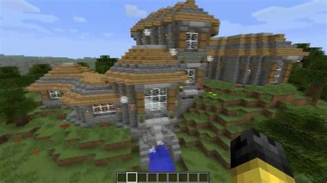 Minecraft Постройки Карты Дом на холме Youtube