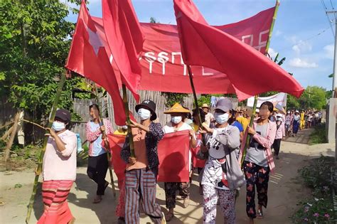 ကနီမြို့နယ် ကျေးရွာတစ်ရွာ၌ ဗုဒ္ဓ၏ အဆိုအမိန့်ဖြစ်သည့်”သမဂ္ဂါနံ တပေါ သုခေါ စည်းလုံးညီညွတ်ခြင်းသည်ခ