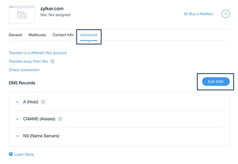 Wix Dns Cname Mx For Zoho Mail