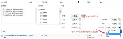 Wordpress日志文章类型转换插件post Type Switcher博客吧