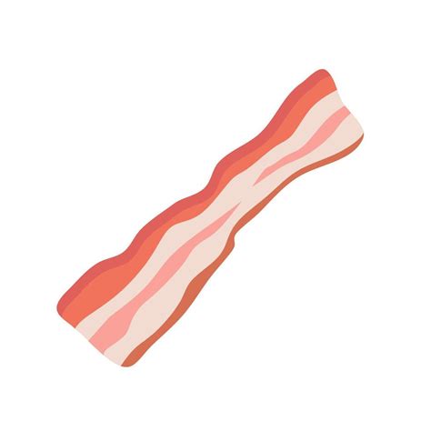 Bacon Flat Design Vector Illustration Pork Menu 20229394 Vector Art At
