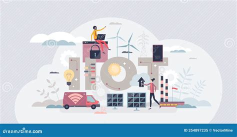 Industrial Iot Devices Connection For Smart Factories Tiny Person