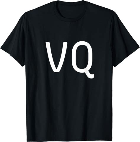 Vq Two Letter Pair Elegant Personalized Initials T Shirt