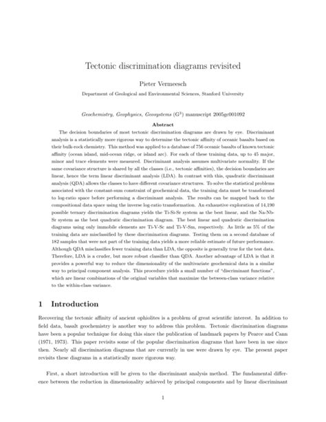 Tectonic Discrimination Diagrams Revisited