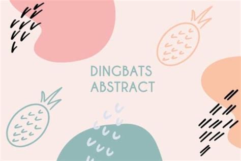 Abstract Dingbats Font Font Canyon