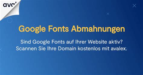 Google Fonts Checker Scannen Sie Ihre Internetseite Kostenlos