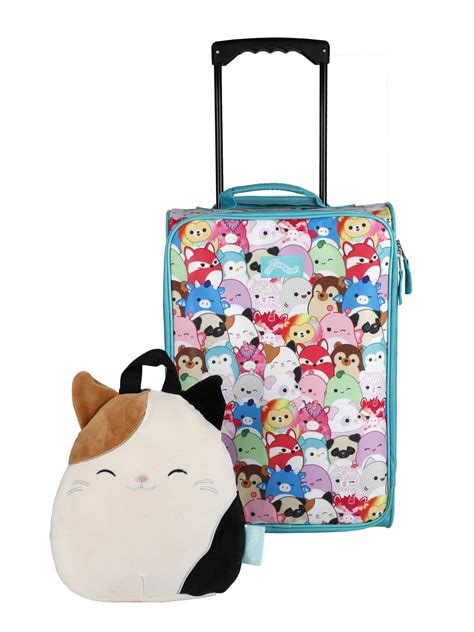 2 Piece Squishmallows Travel Set W 18 Luggage And 10 Plush Backpack